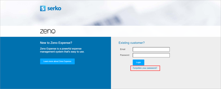 Login Options – Serko Expense Knowledge Base